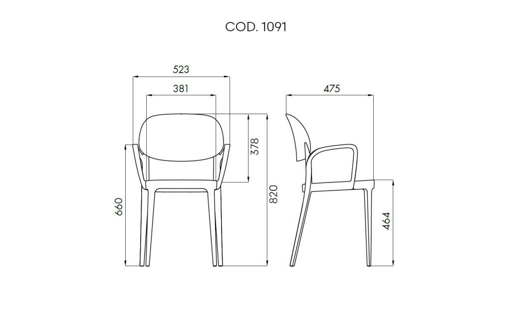 Amy | Polypropylene Indoor and Outdoor Chair by Valerio Sommella